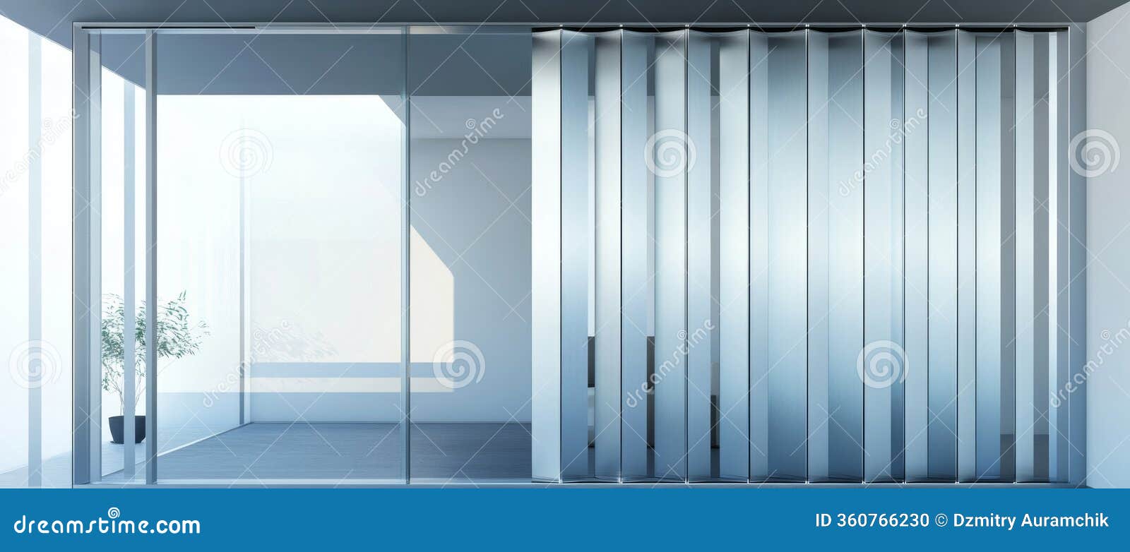 A Modern Office Partition Wall Panel in Textured Grey, Designed for ...