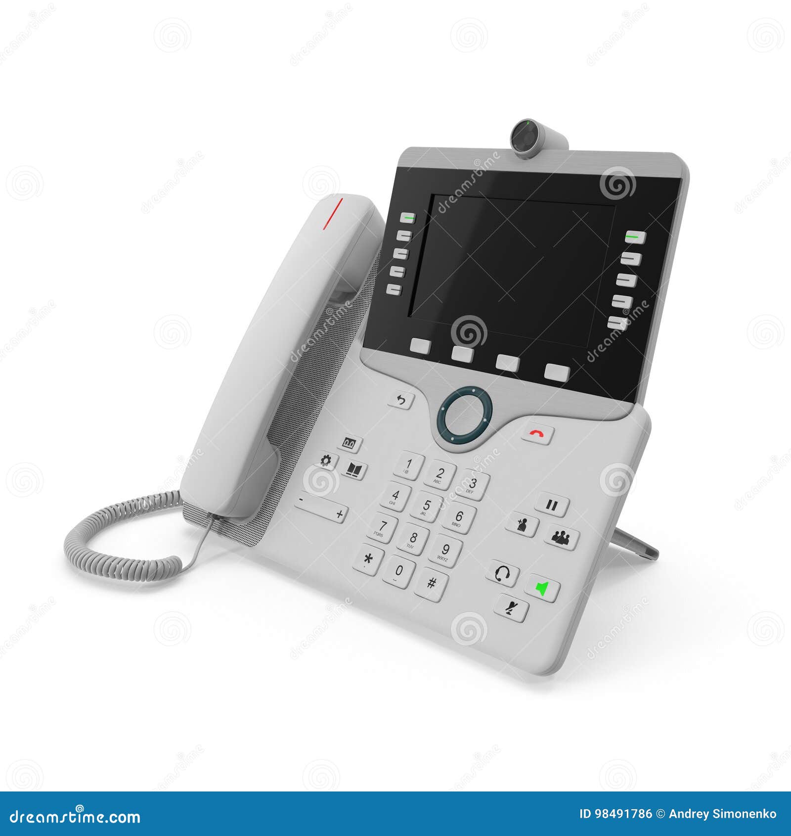 VOIP Technology, Voice Over IP Landing Page Template Set. Characters ...