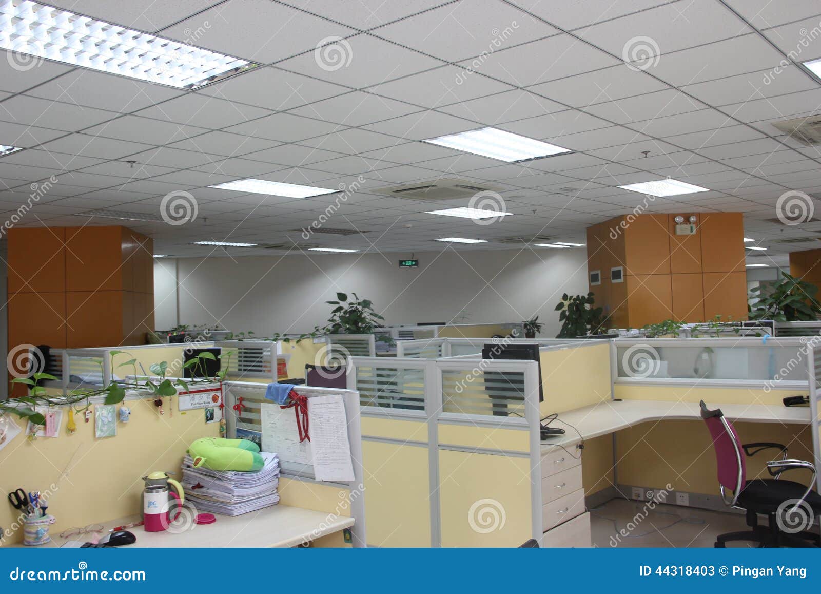 The Modern office plan editorial stock photo. Image of arrangement ...