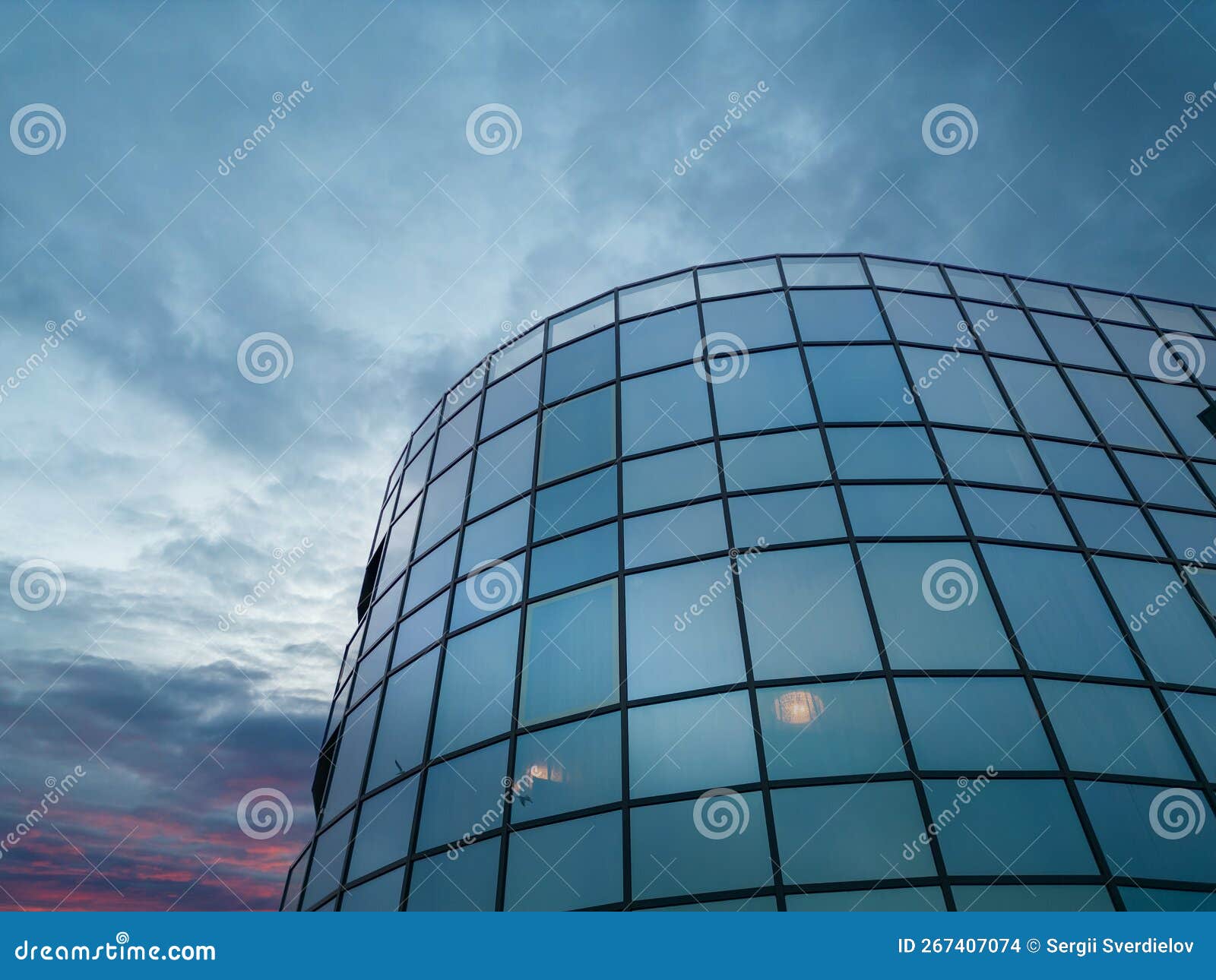 Modern Office or Residential Building Aerial View Stock Photo - Image ...