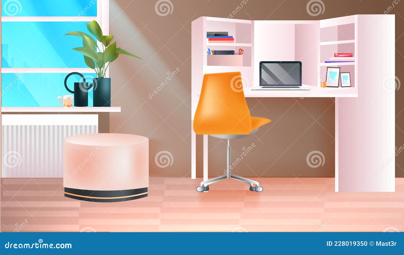 People On A Workplace Before The World Map With Indexes Of The ...