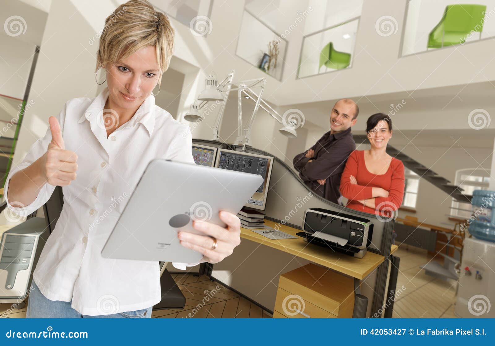 Modern office scenes stock image. Image of business, design - 42053427