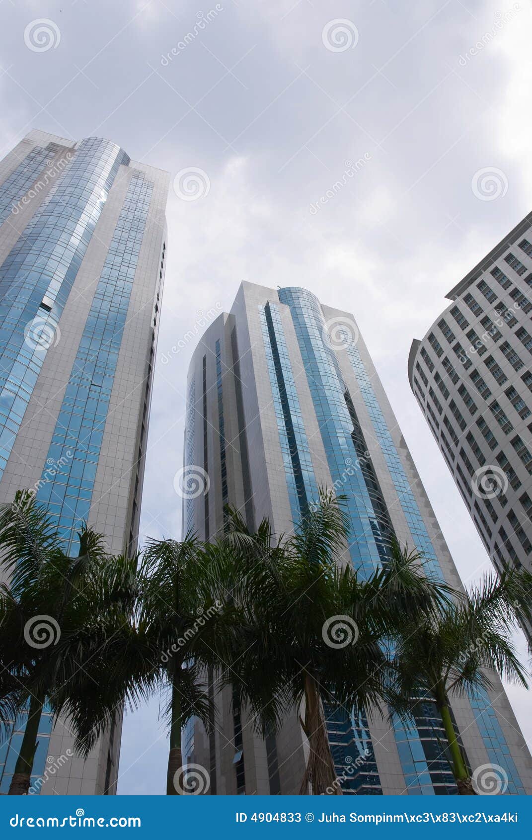 Modern office skyscrapers stock image. Image of perspective - 4904833