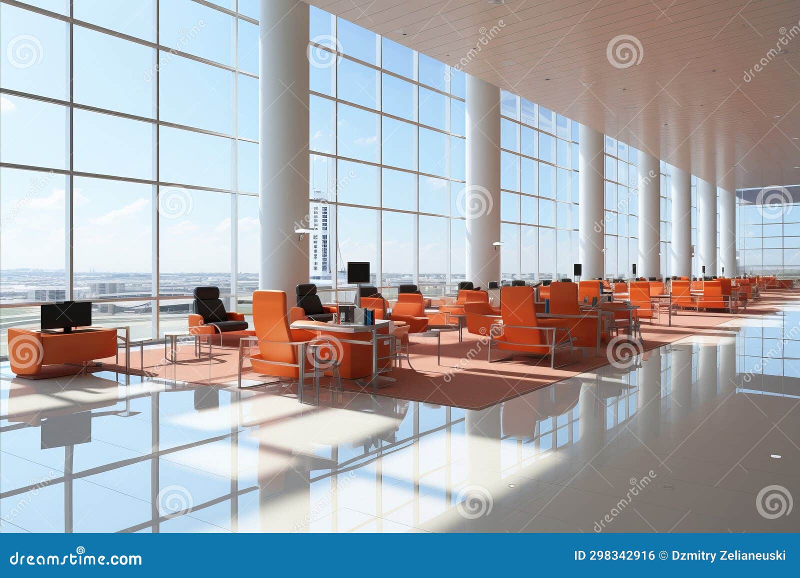 Modern Office Space with Expansive High Ceilings for an Inspiring Work ...