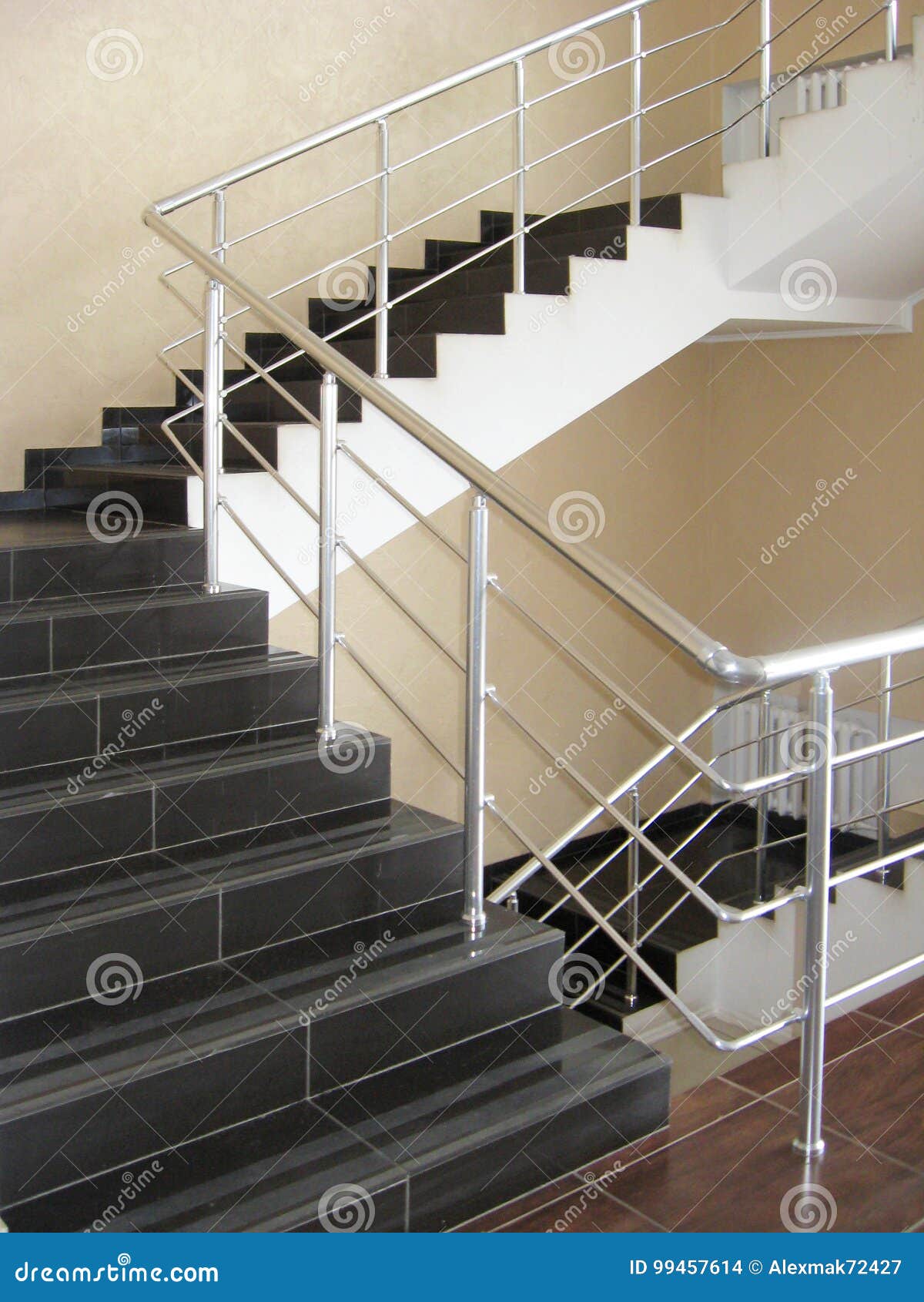 Modern office stairs stock photo. Image of planter, railing - 99457614