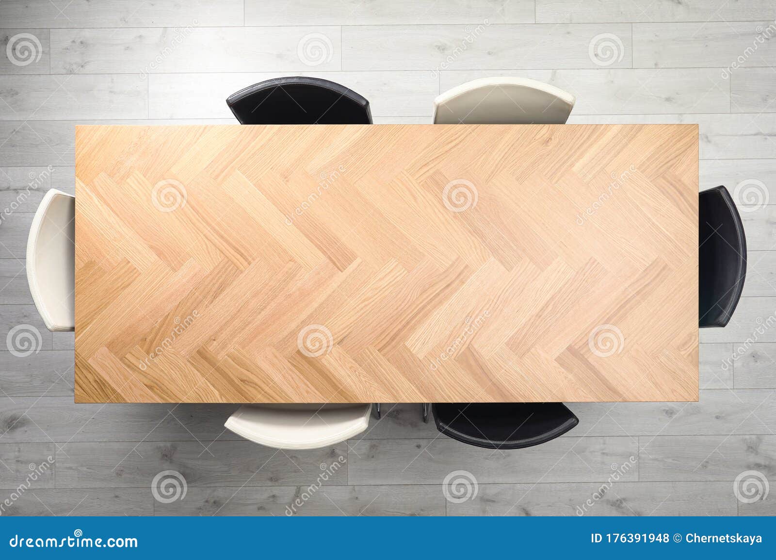 Modern Office Table with Chairs Stock Photo - Image of contemporary ...