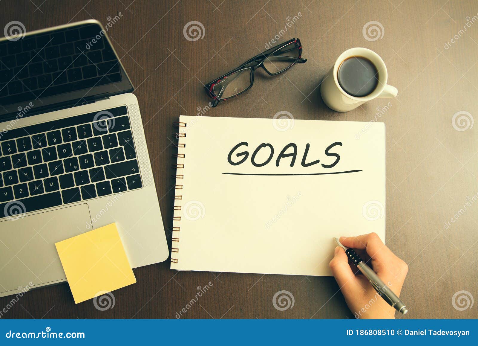 Goals stock photo. Image of confident, corporate, notebook - 186808510
