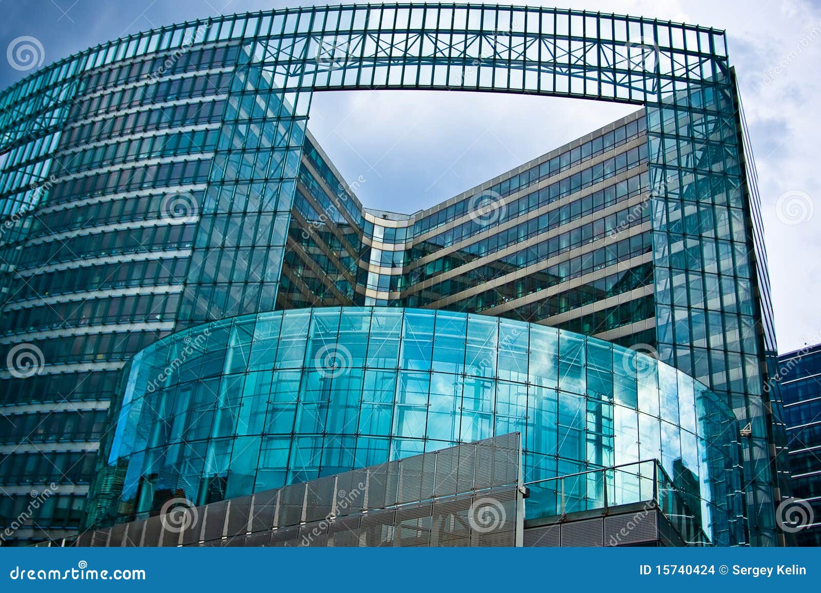 A Modern Office Tower in Brussels Stock Photo - Image of building, blue ...