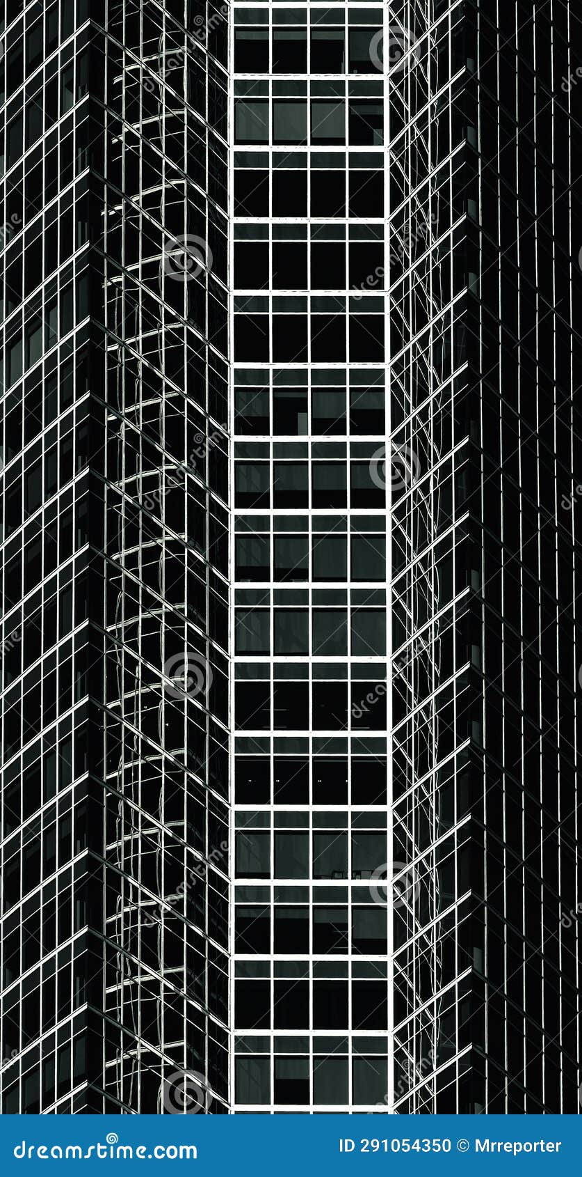 Modern Office Tower Building, Closeup Stock Photo - Image of tower ...
