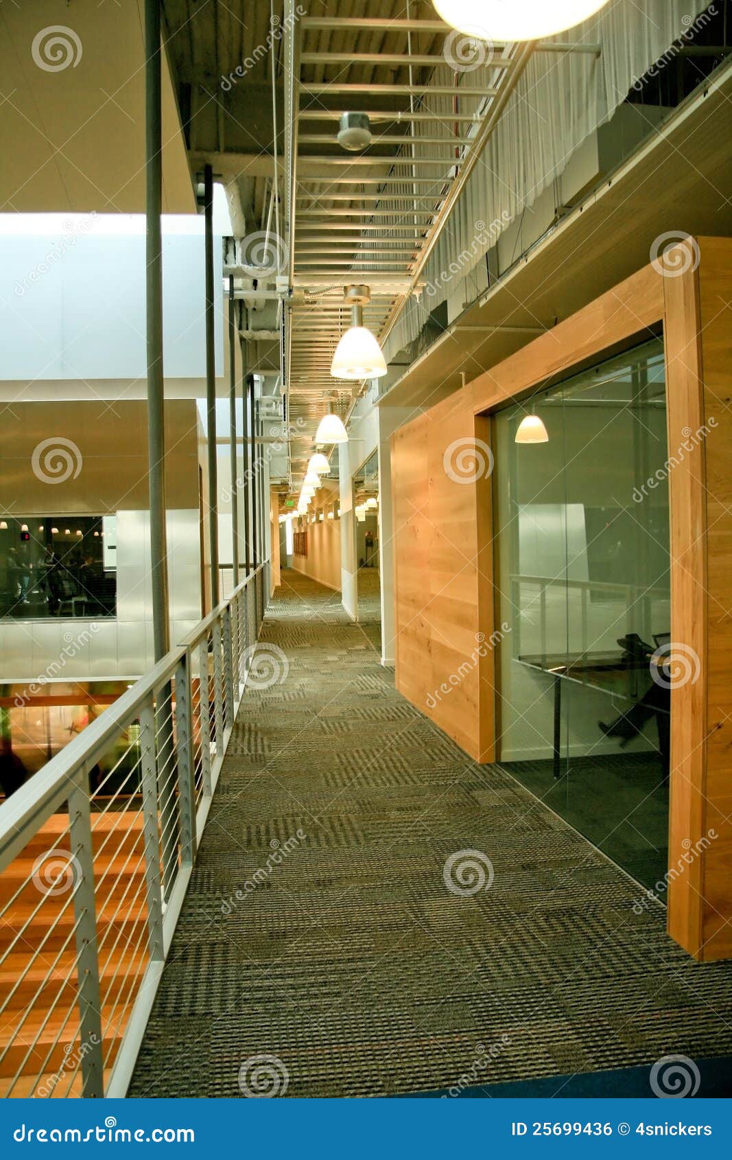 Modern Office walkway stock photo. Image of recycled - 25699436