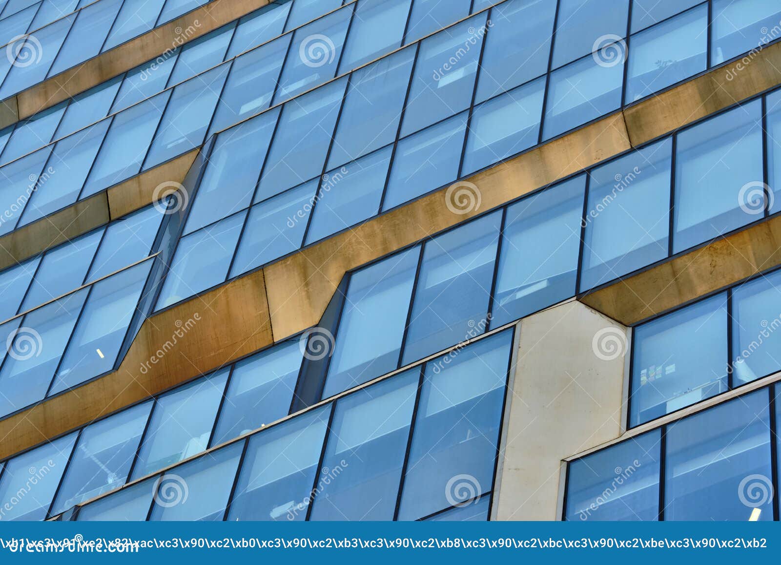 Modern Office Window Architecture. General Plan Color Stock Photo ...