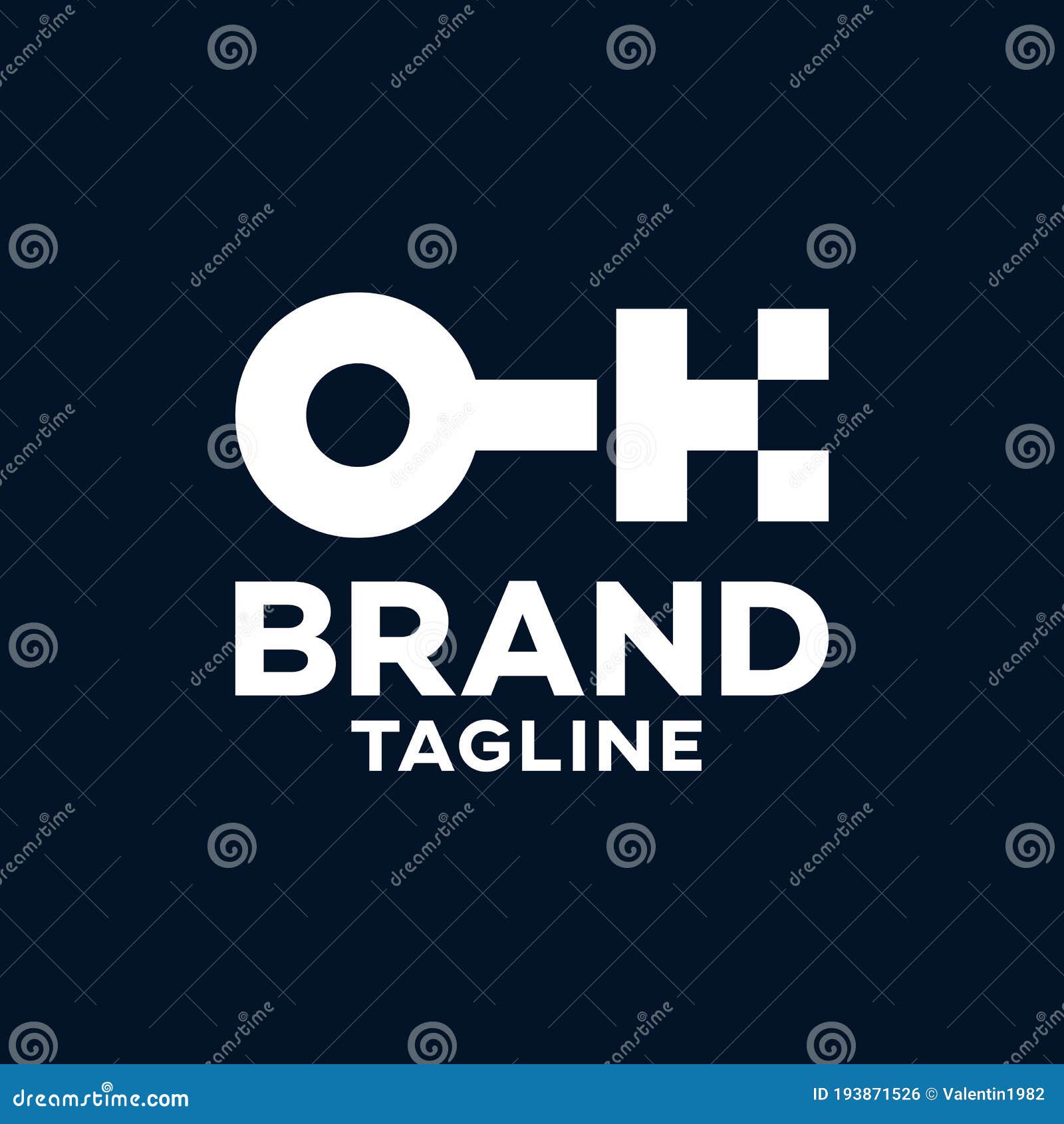 Modern OK key logo. stock vector. Illustration of logovector - 193871526