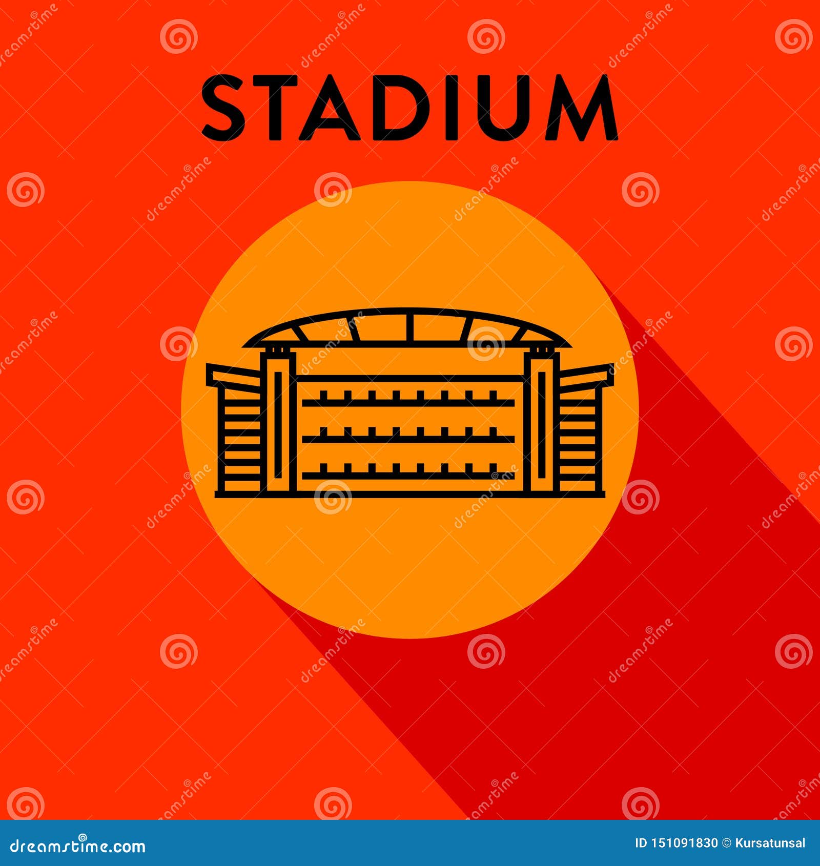 Modern Olympic Stadium Linear Vector Icon Style Stock Illustration ... Modern Olympic Stadium Linear Vector Icon Style Stock Illustration ...