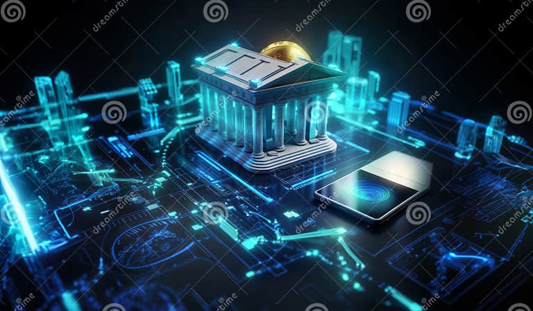 Modern Online Banking Interface Displayed on a Digital Screen.Generated ...