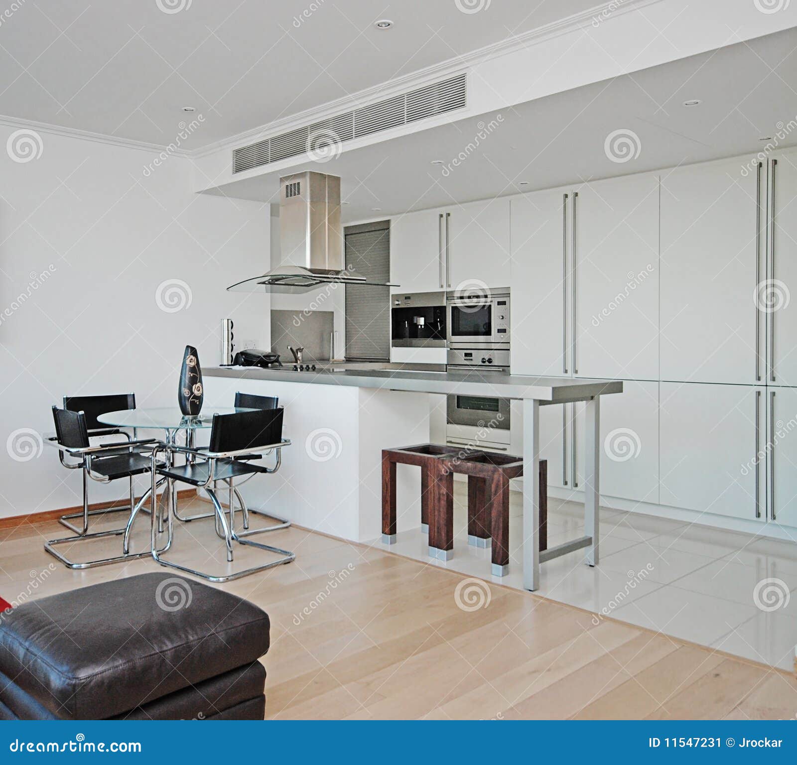 Modern open plan kitchen stock image. Image of open, interior - 11547231