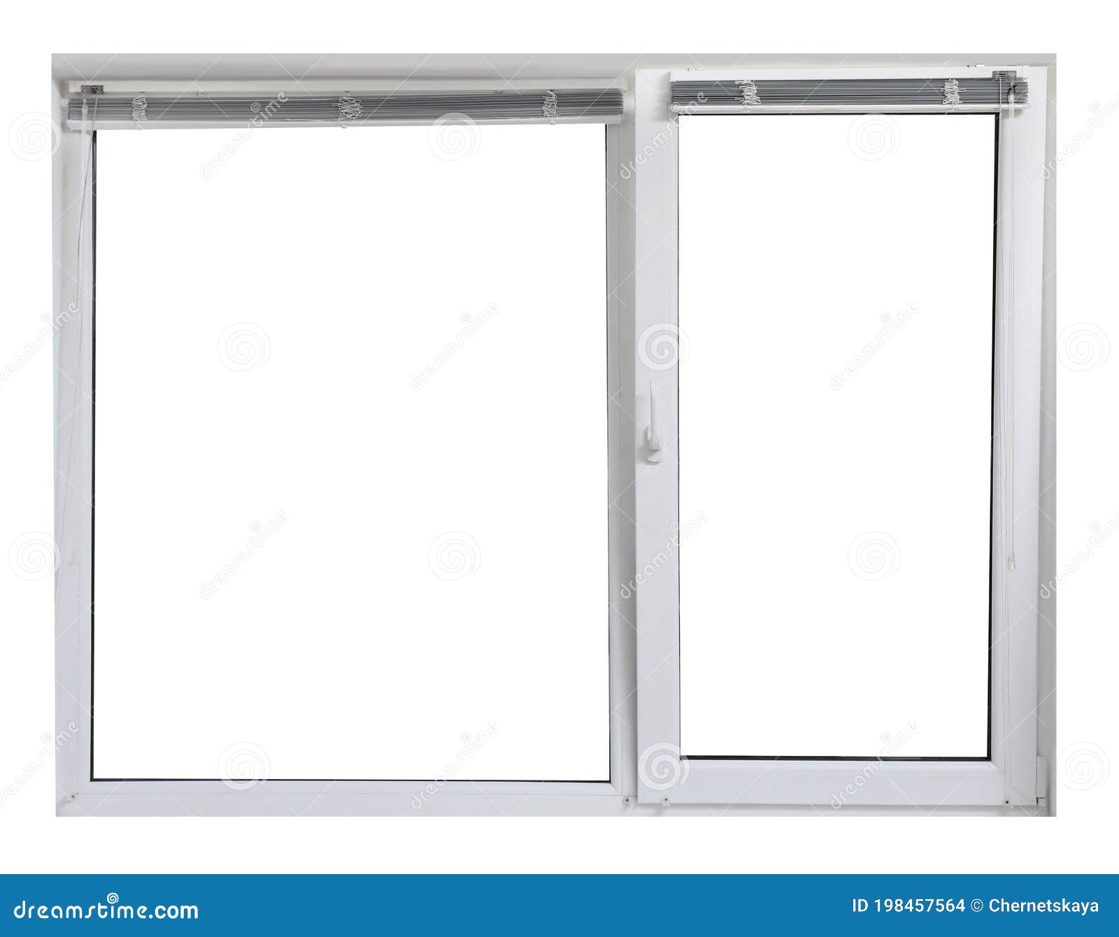 Modern Open Plastic Window on White Background Stock Photo - Image of ...