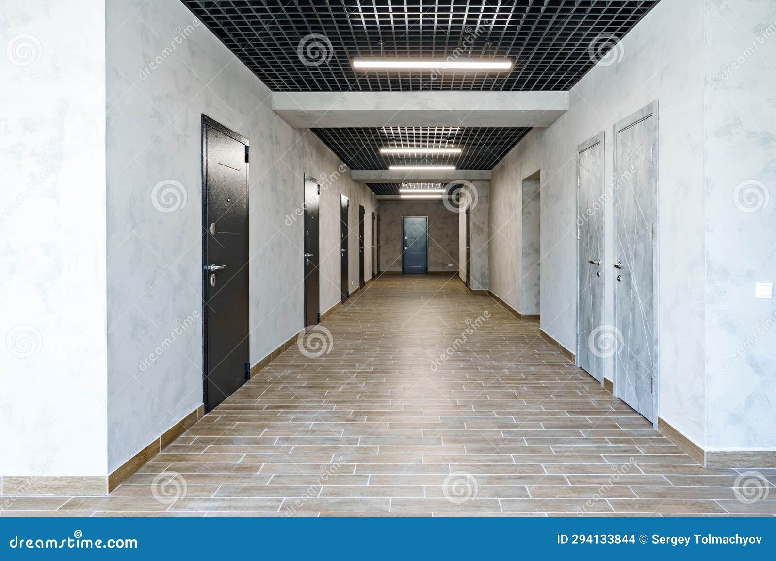 Modern Open Space Office Interior for Background Stock Photo - Image of ...