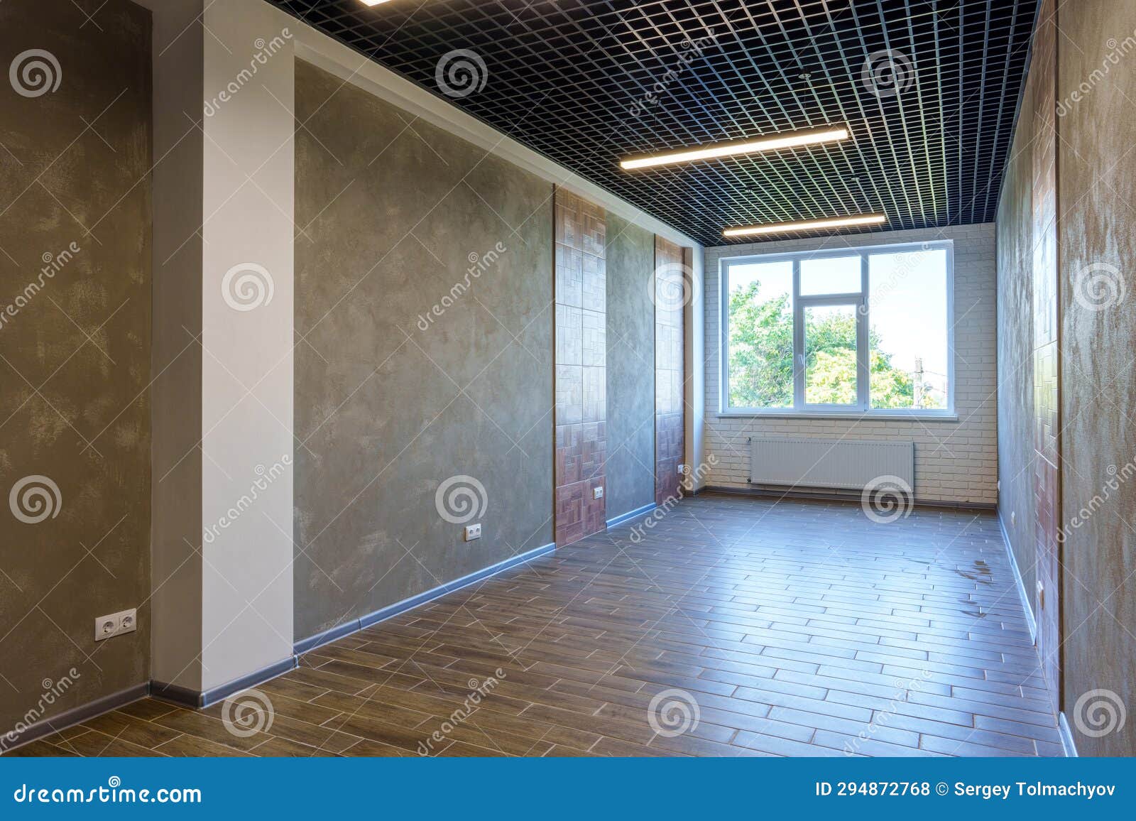 Modern Open Space Office Interior for Background Stock Photo - Image of ...