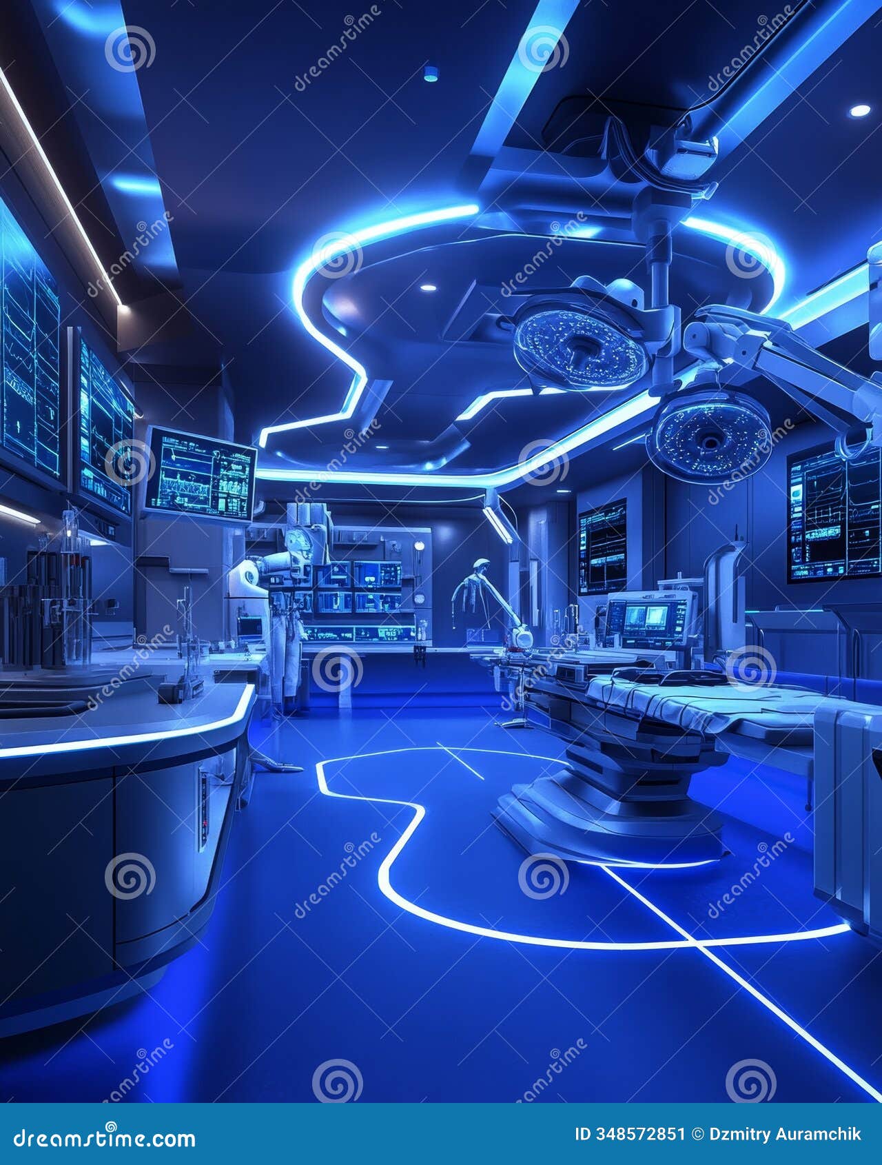 A Modern Operating Room Equipped with Holographic Displays and Robotic ...