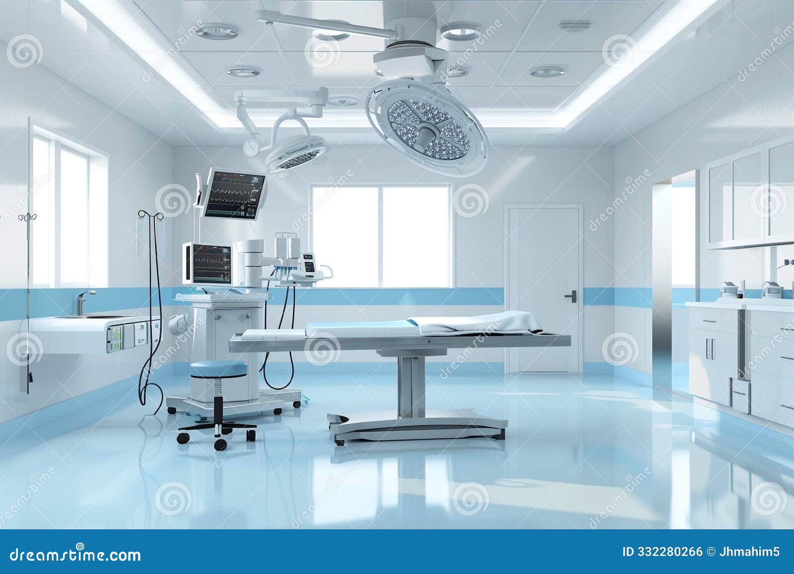 Modern Sterile Operating Room Stock Photo - Image of suite, theater ...