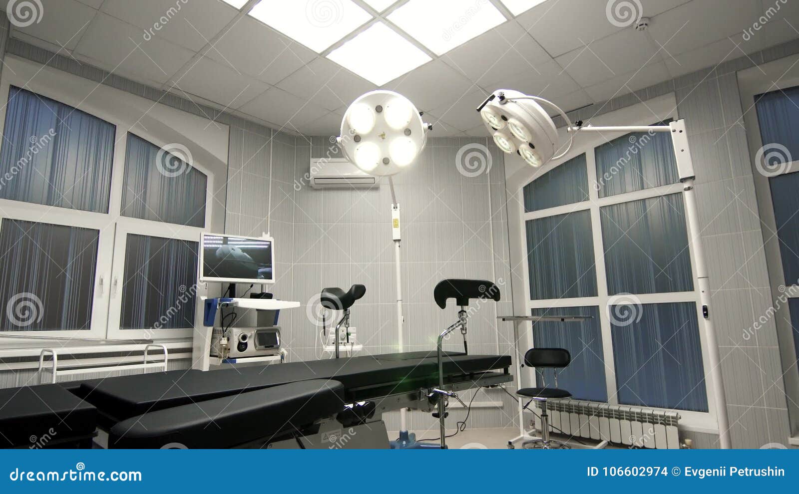 Modern Operating Table Modern Operating Emergency Room Stock Footage ...