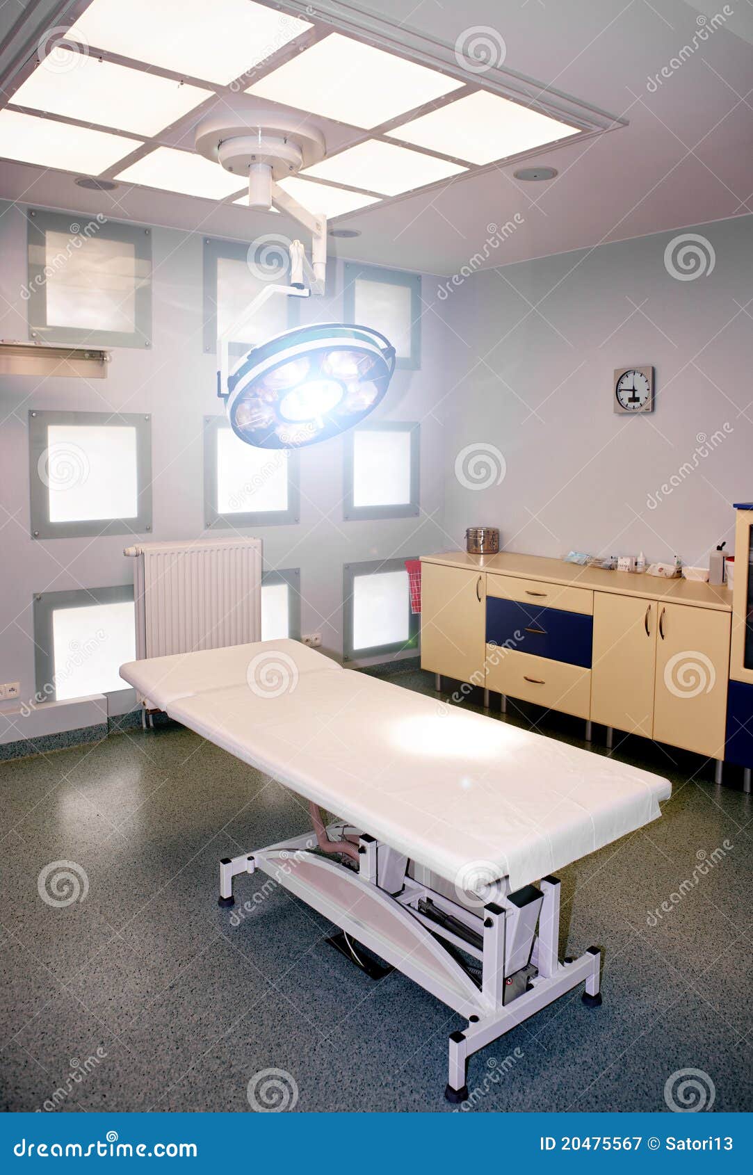 Modern operating theater stock illustration. Illustration of clean ...