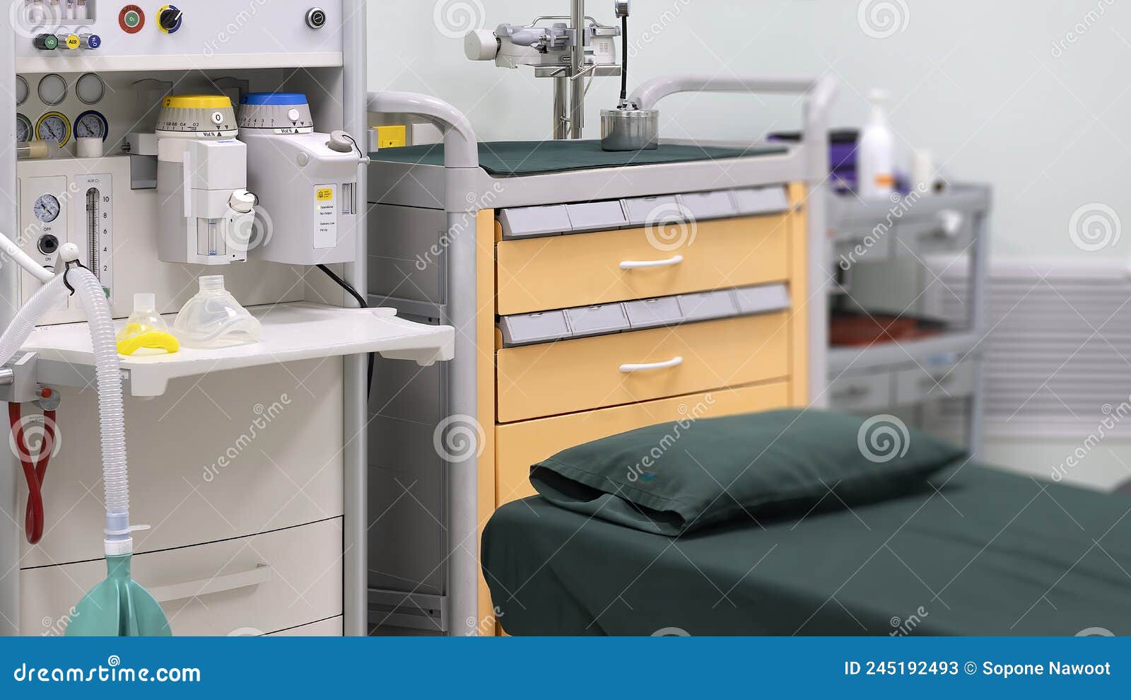 Modern Anesthetic Station With Monitor Royalty-Free Stock Image ...