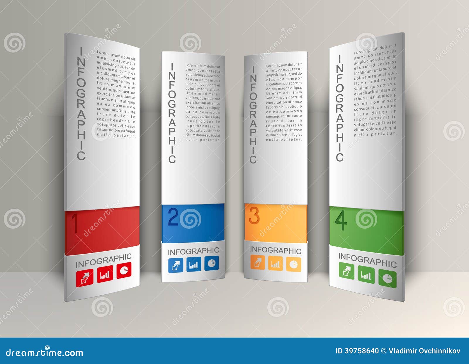 Modern option banners stock vector. Illustration of menu - 39758640