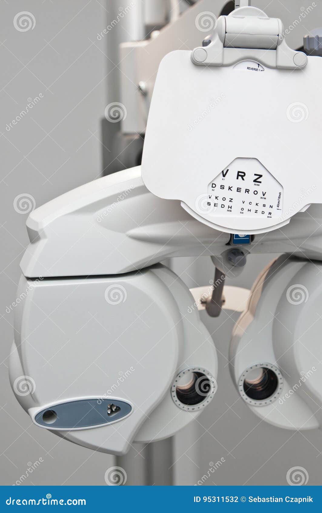 Modern optometrist diopter stock photo. Image of exam - 95311532