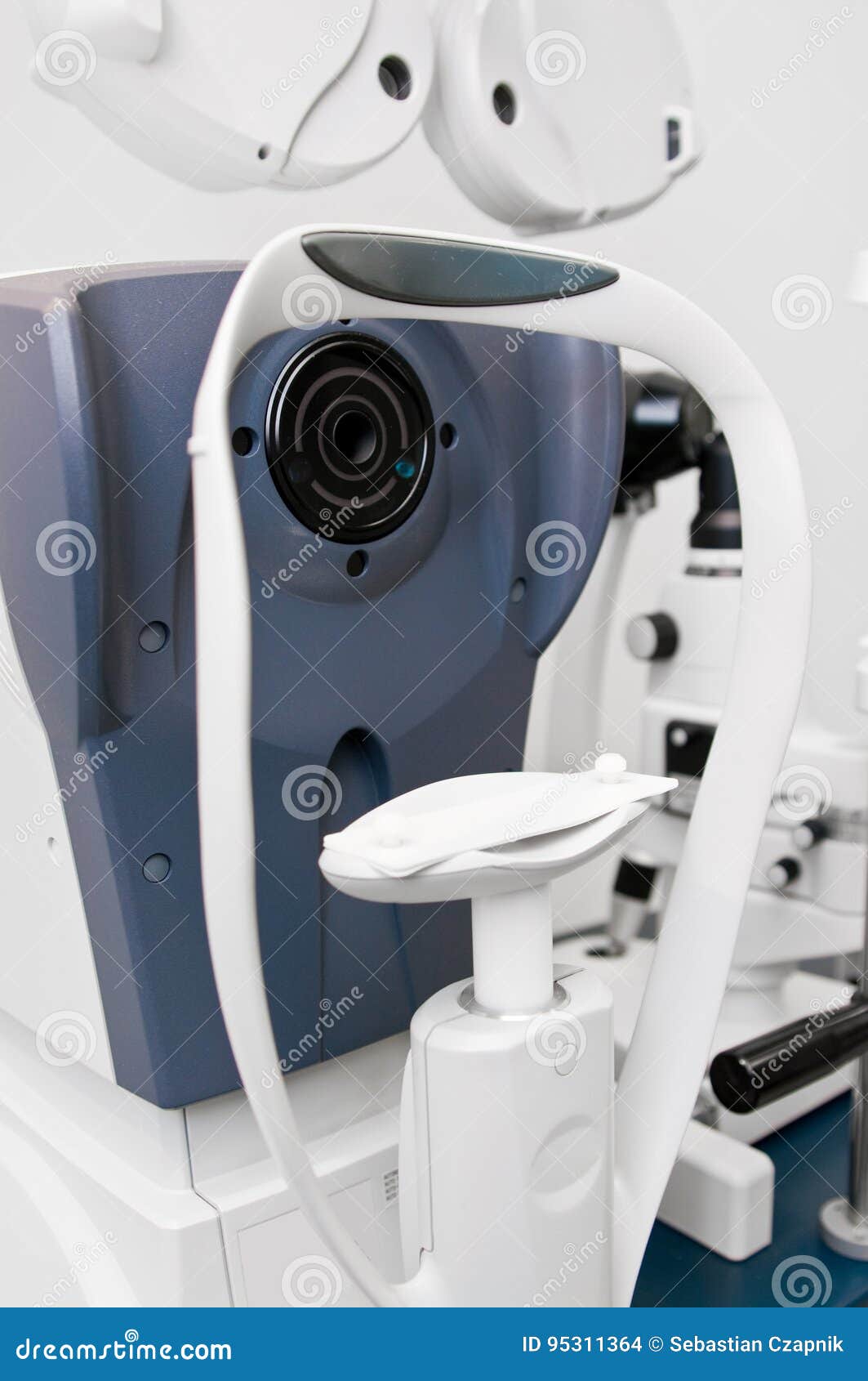 Modern optometrist dopter stock photo. Image of instrument - 95311364