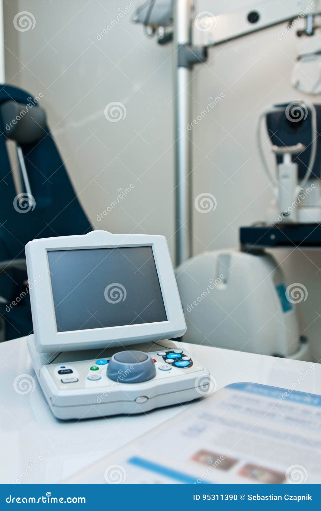 Modern optometrist dopter stock photo. Image of electronic - 95311390