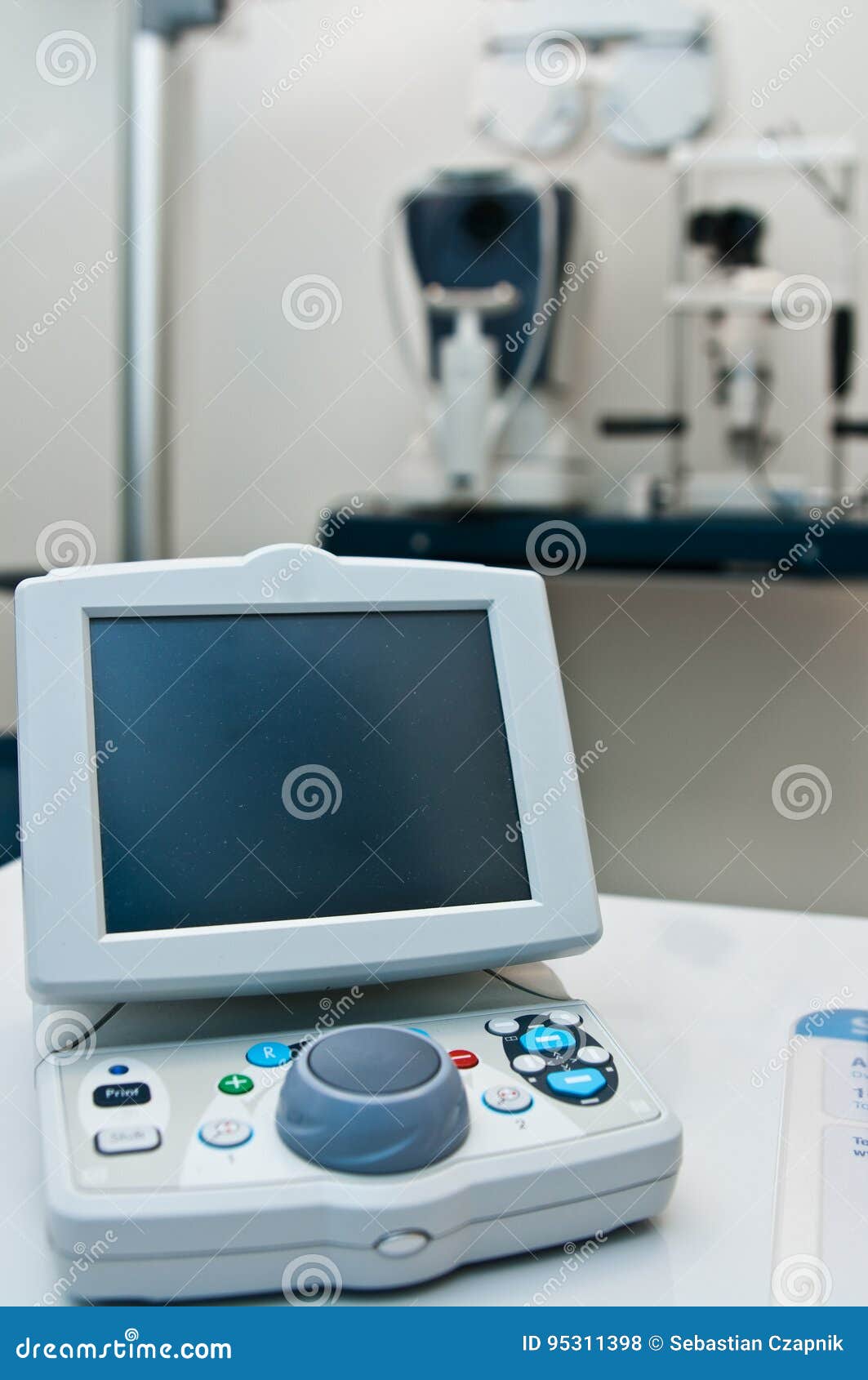 Modern optometrist dopter stock photo. Image of consulting - 95311398