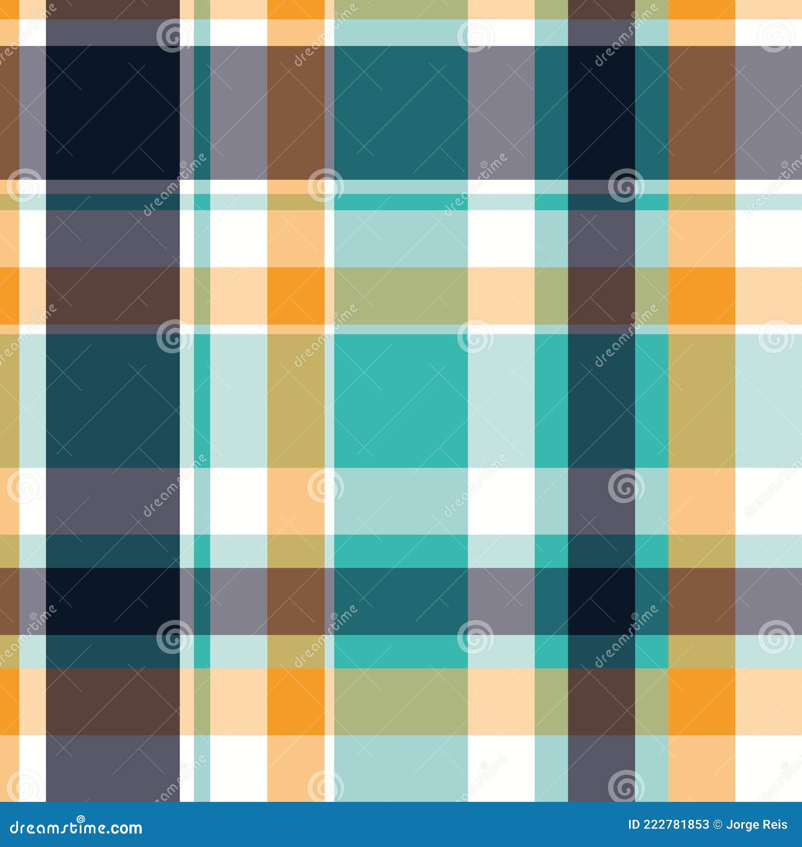 Modern Orange and Blue Checker Vector Pattern Stock Vector ...