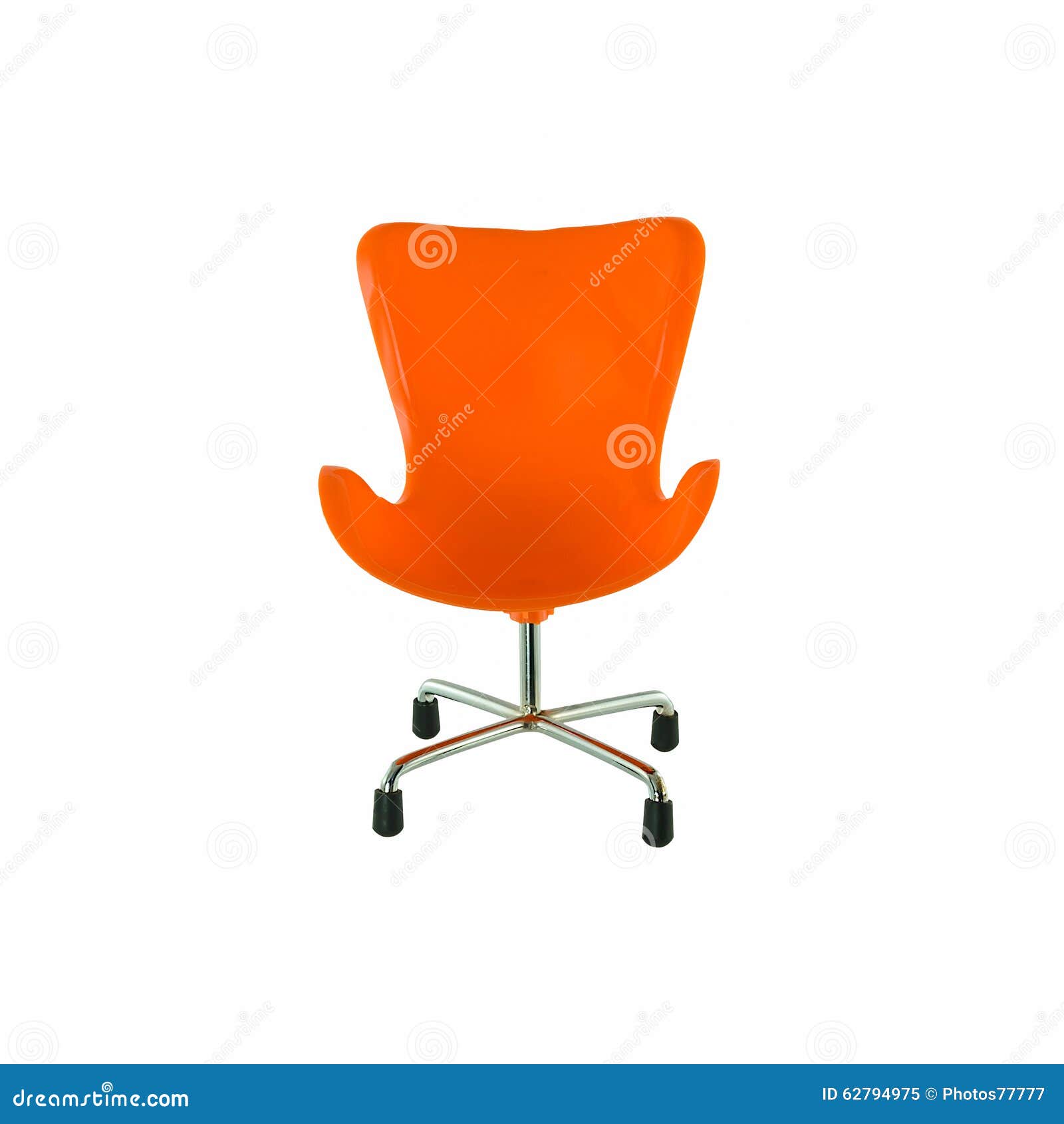 Modern orange chair stock image. Image of steel, modern - 62794975