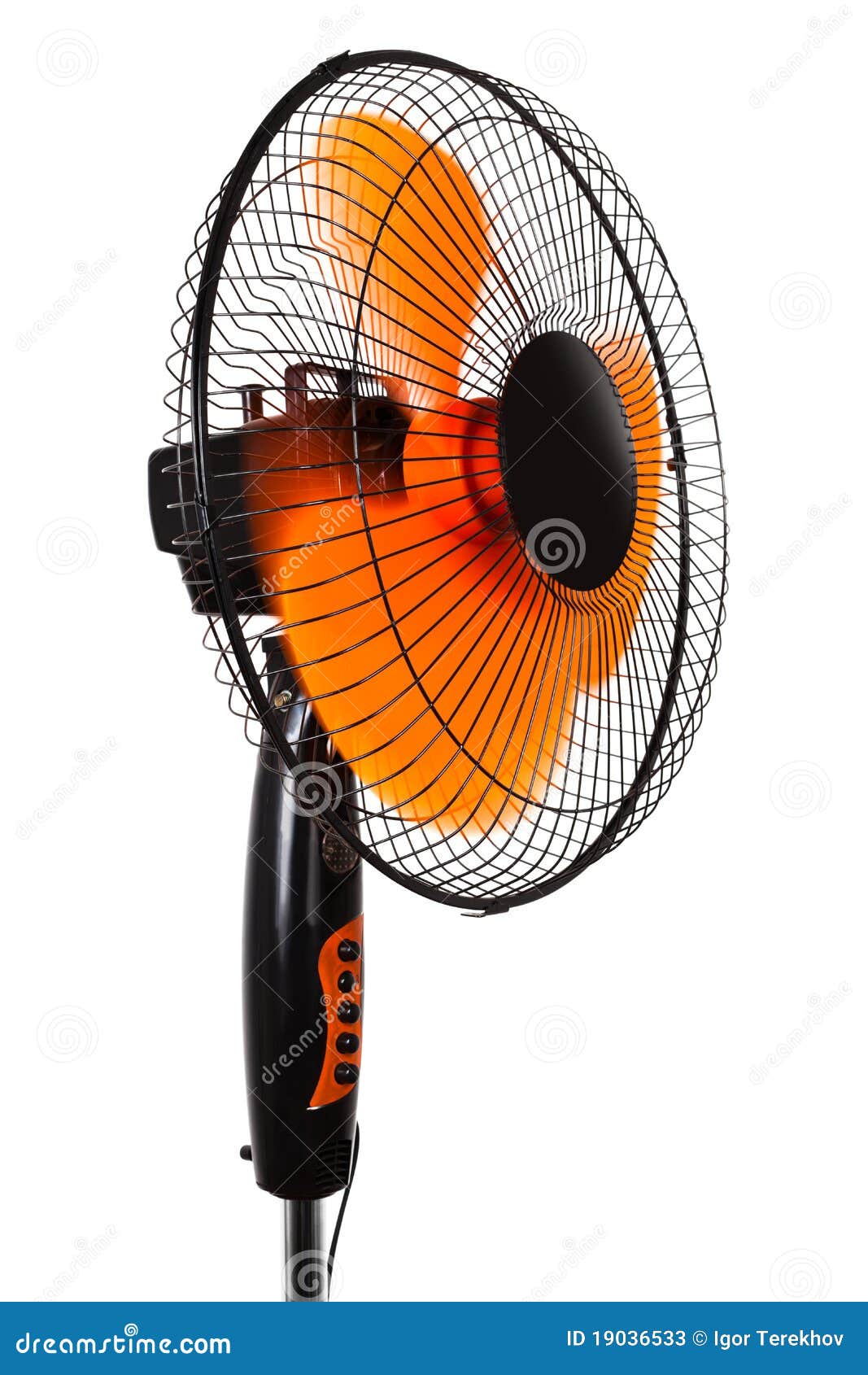 Modern orange fan stock image. Image of cooling, motor - 19036533
