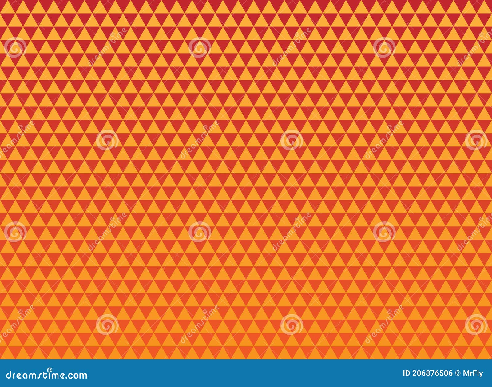 Modern Orange Seamless Triangle Pattern, Vector Illustration Stock ...