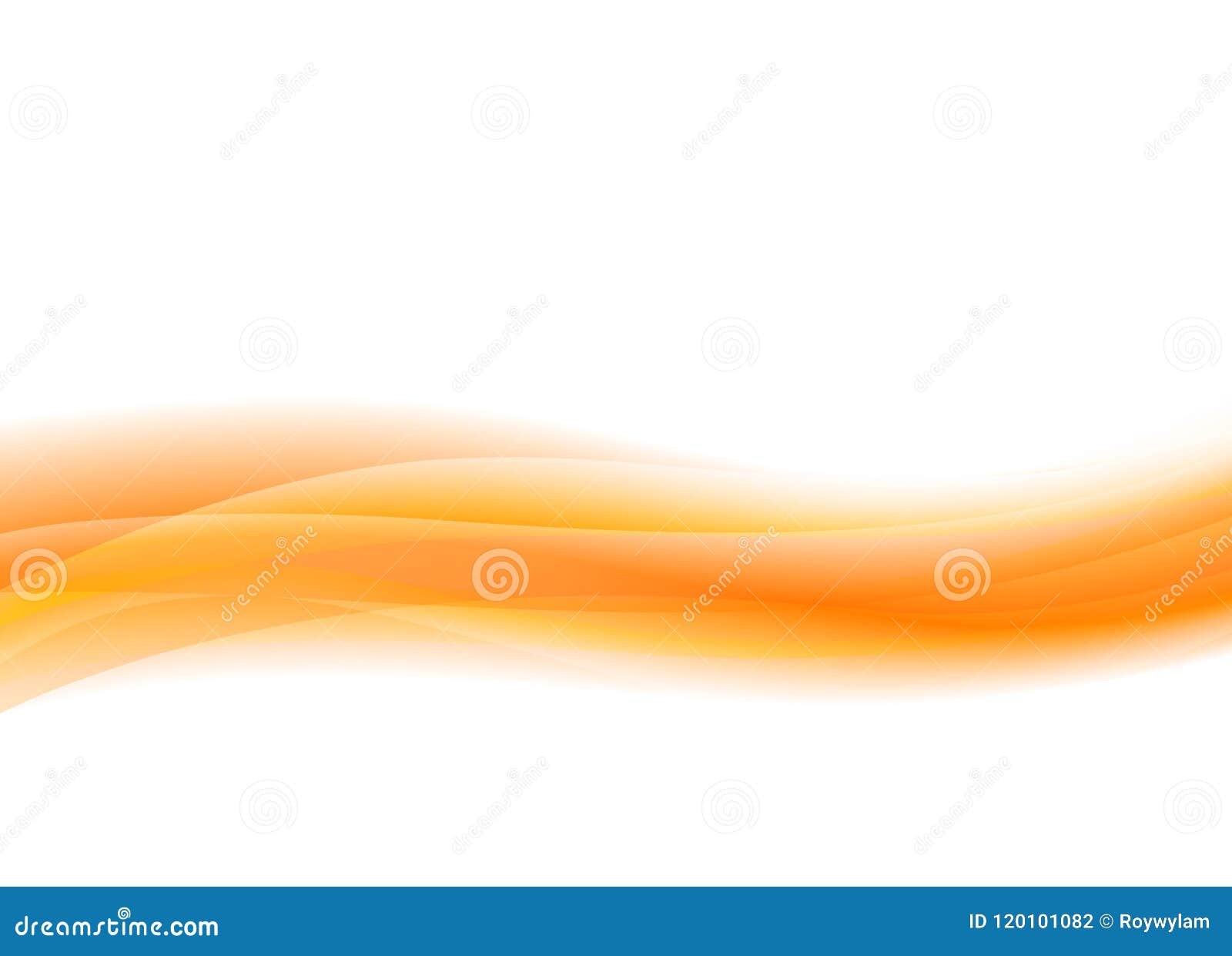 Modern Orange Wave Flowing Background Vector Illustration Stock Vector ...