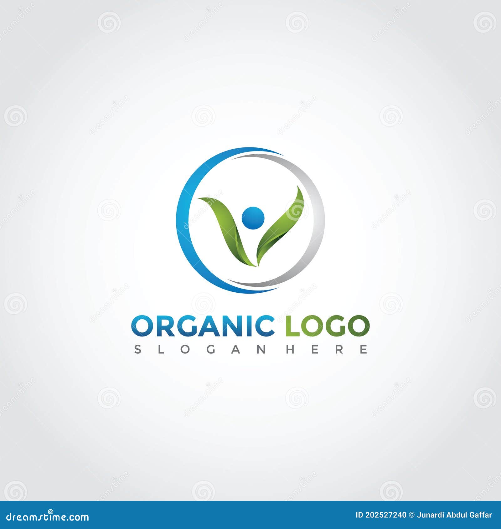 Modern Organic Logo design stock illustration. Illustration of food ...