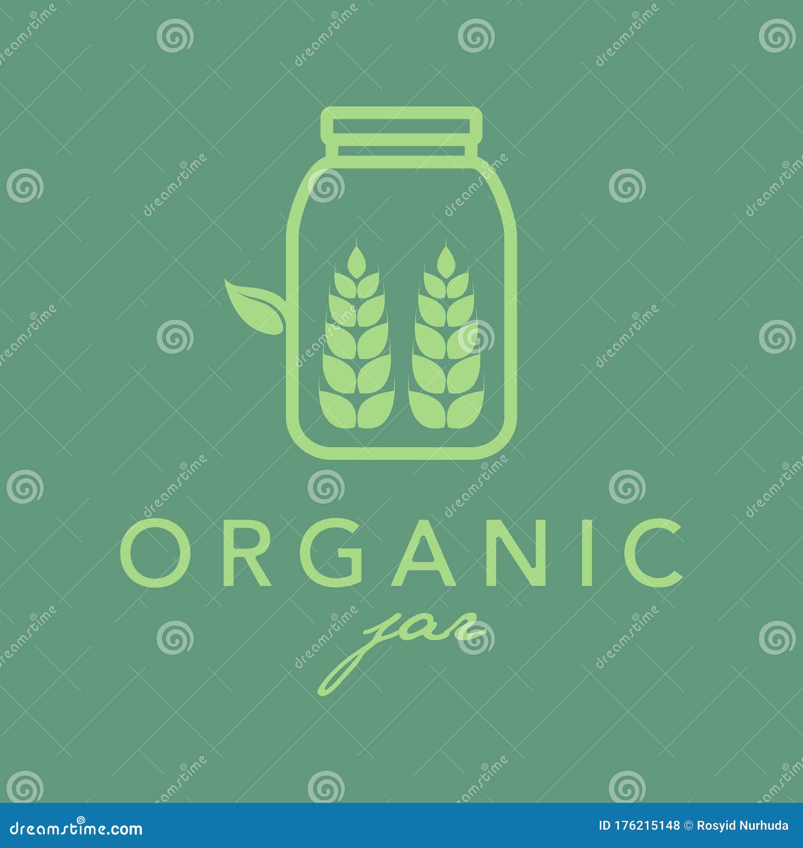 Modern Organic Minimalist Jar Logo Vector Stock Vector - Illustration ...