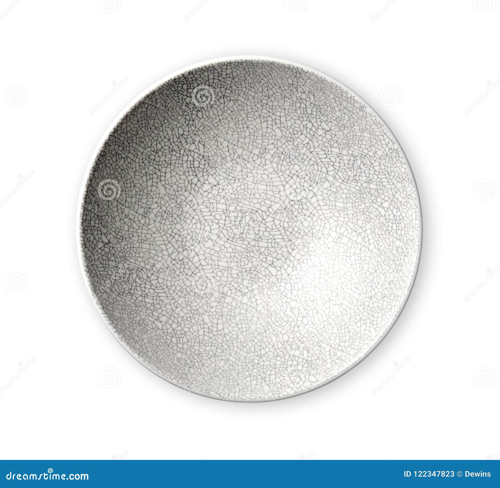 Modern Oriental Ceramic Plate in Cracked Pattern, Empty Plates, View ...