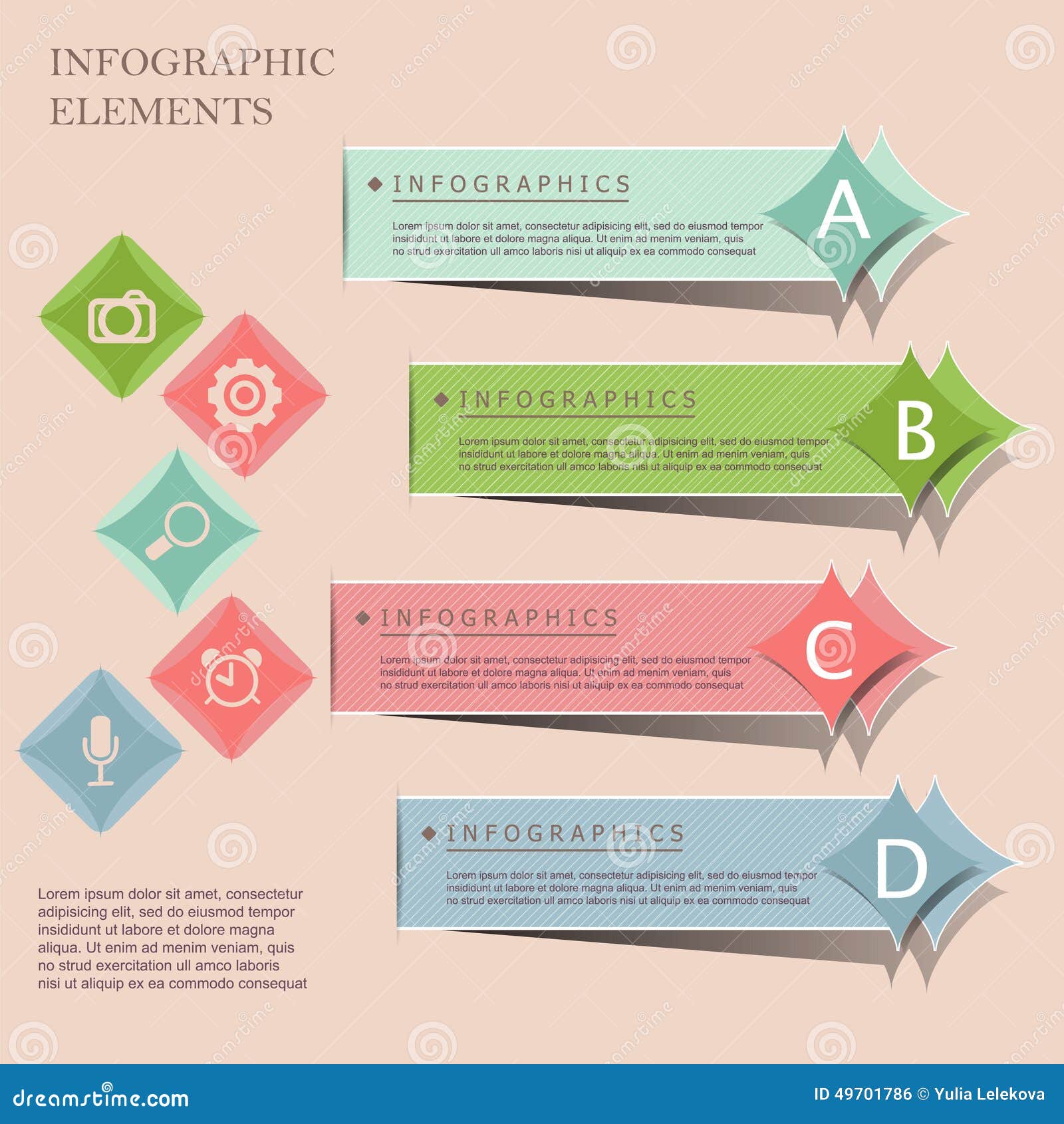 Modern Origami Style Infographic Banners Stock Vector - Illustration of ...