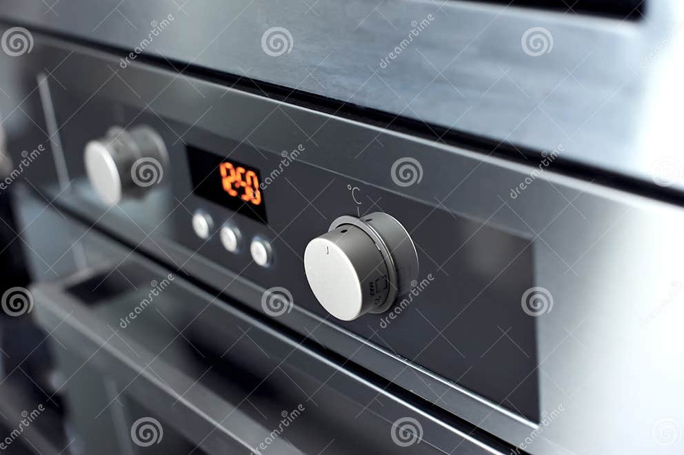 Modern oven stock image. Image of cook, front, digital - 17203441