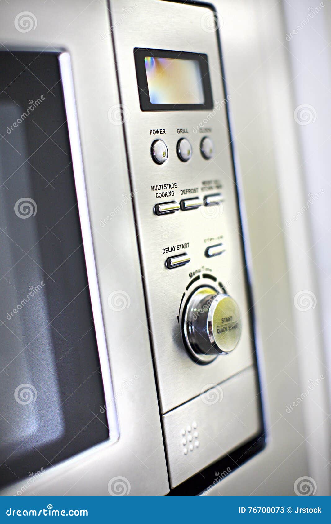 Modern Oven Control Panel Close Up with Buttons and Knob Stock Image ...