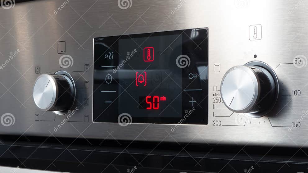Modern Oven stock image. Image of buttons, front, cook - 48788277