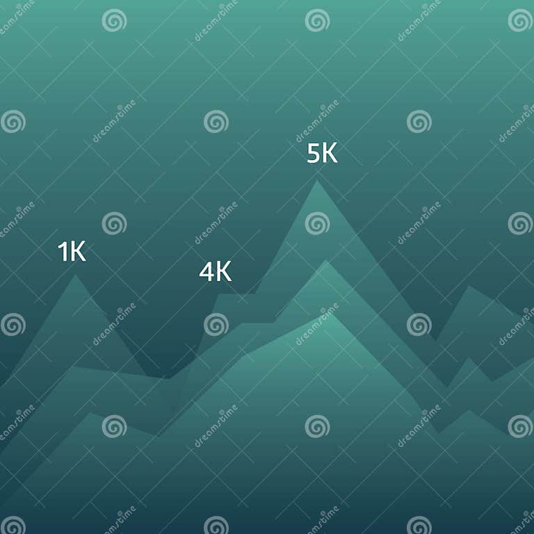 Modern overly chart table. stock vector. Illustration of connection ...