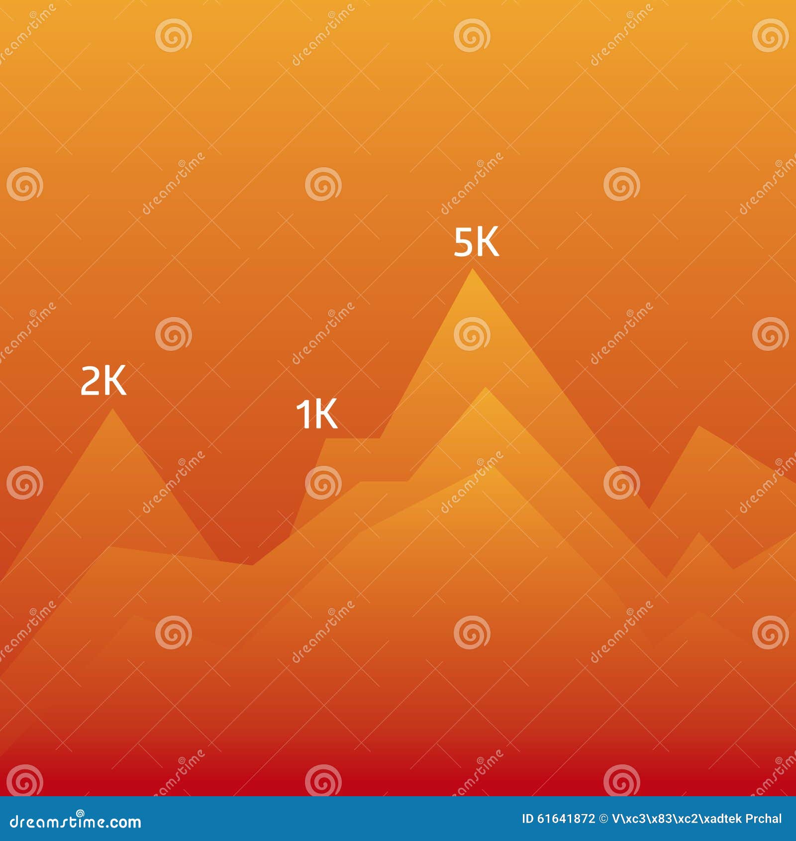 Modern overly chart table. stock vector. Illustration of market - 61641872