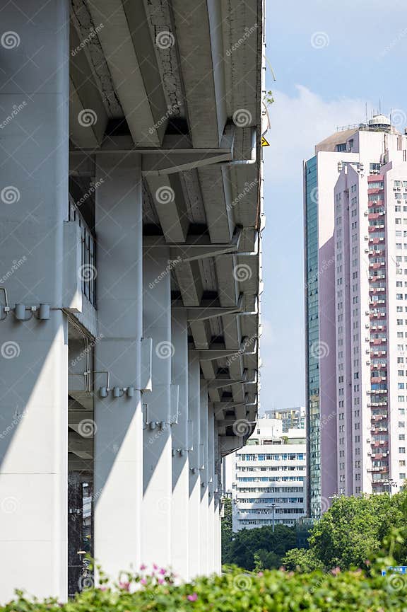 Modern Overpass in Guangzhou China Stock Image - Image of structure ...