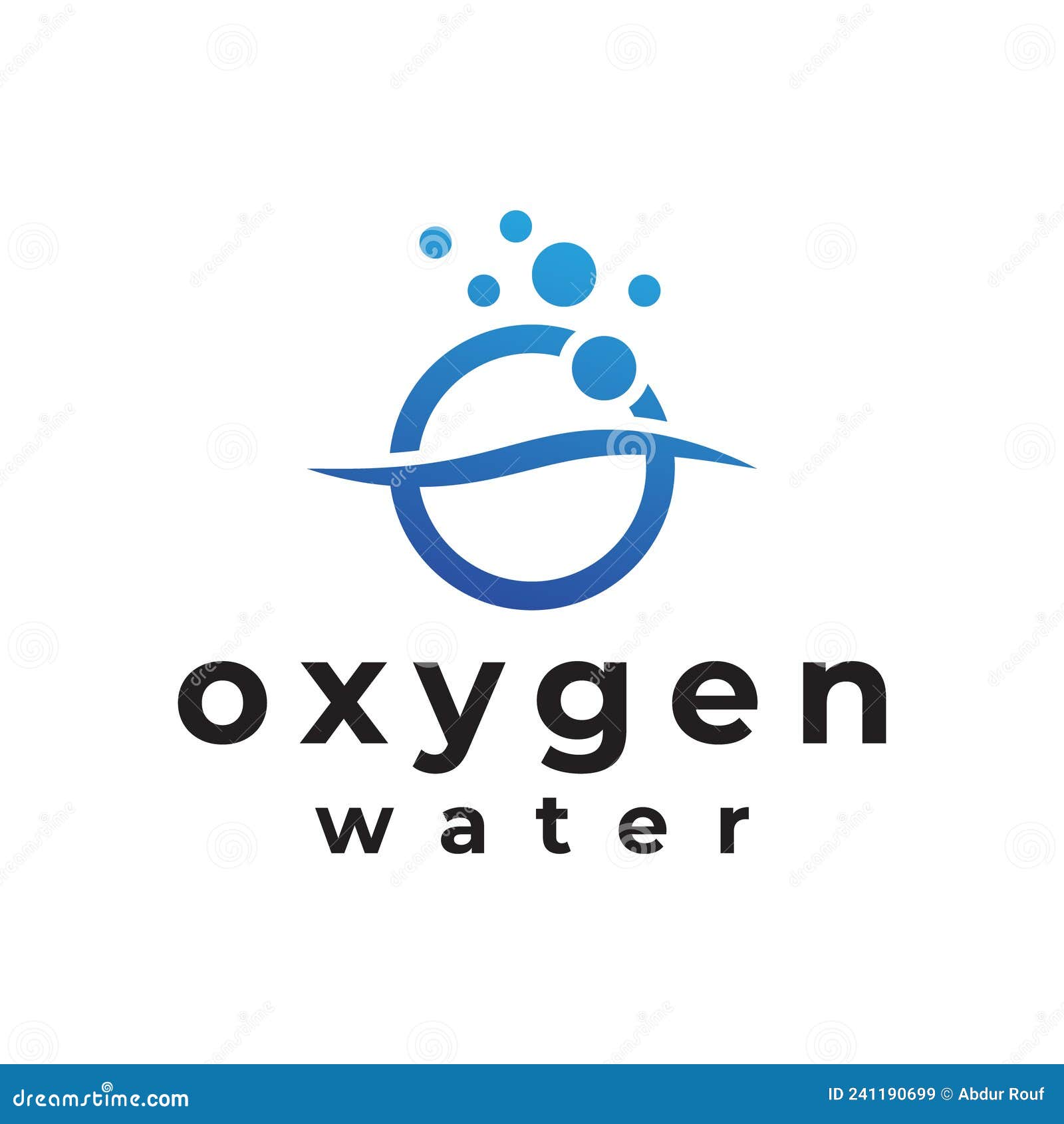Modern Oxygen Water Logo Design Stock Vector - Illustration of concept ...