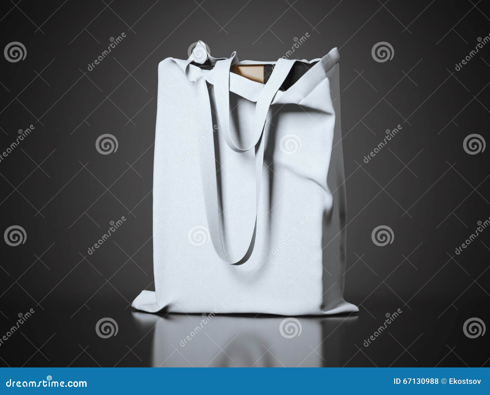 Modern Package in the Fabric Bag Stock Photo - Image of customer ...