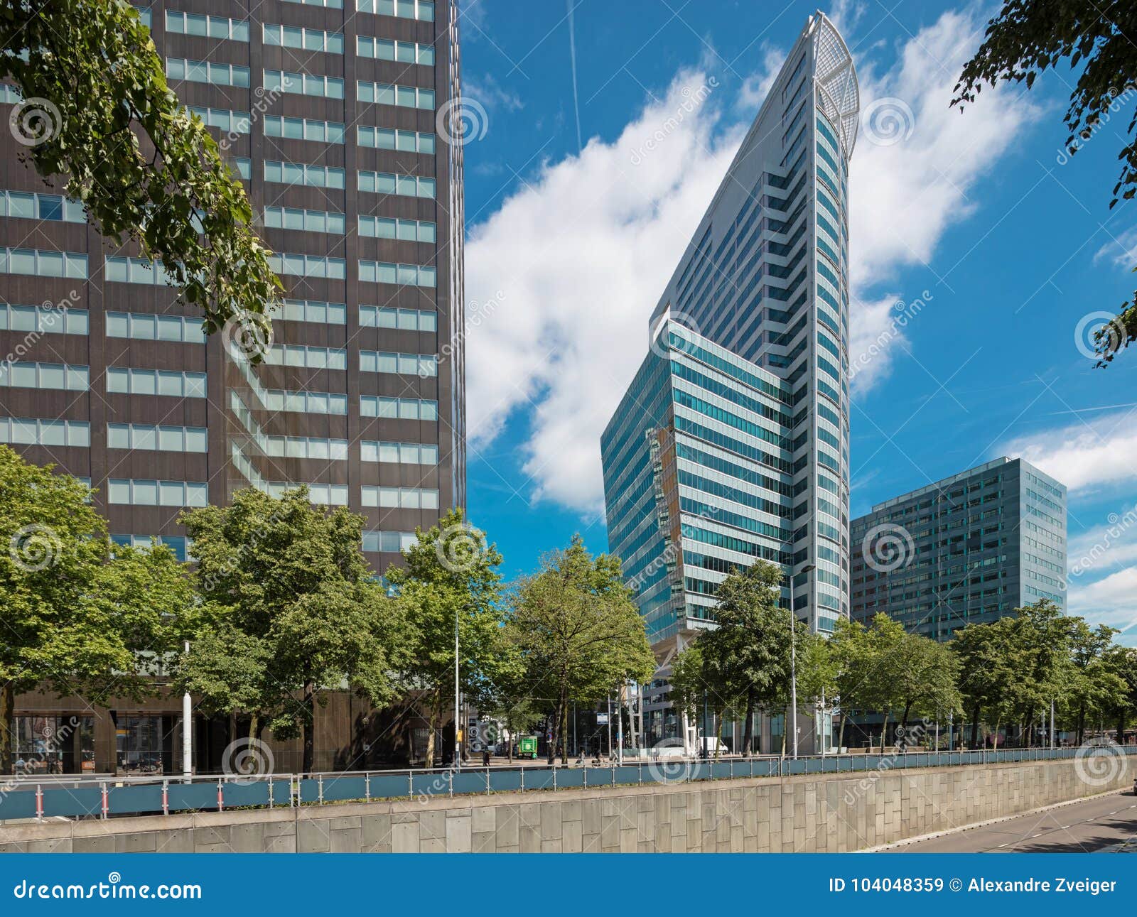 Modern Palaces in Rotterdam Stock Image - Image of modern, futuristic ...